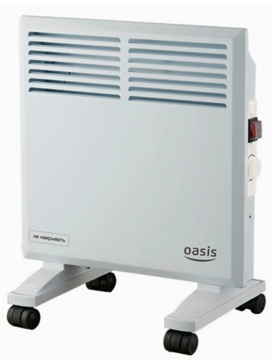 Конвектор электрический КМ-10 белый 420х405х81мм, 15м²