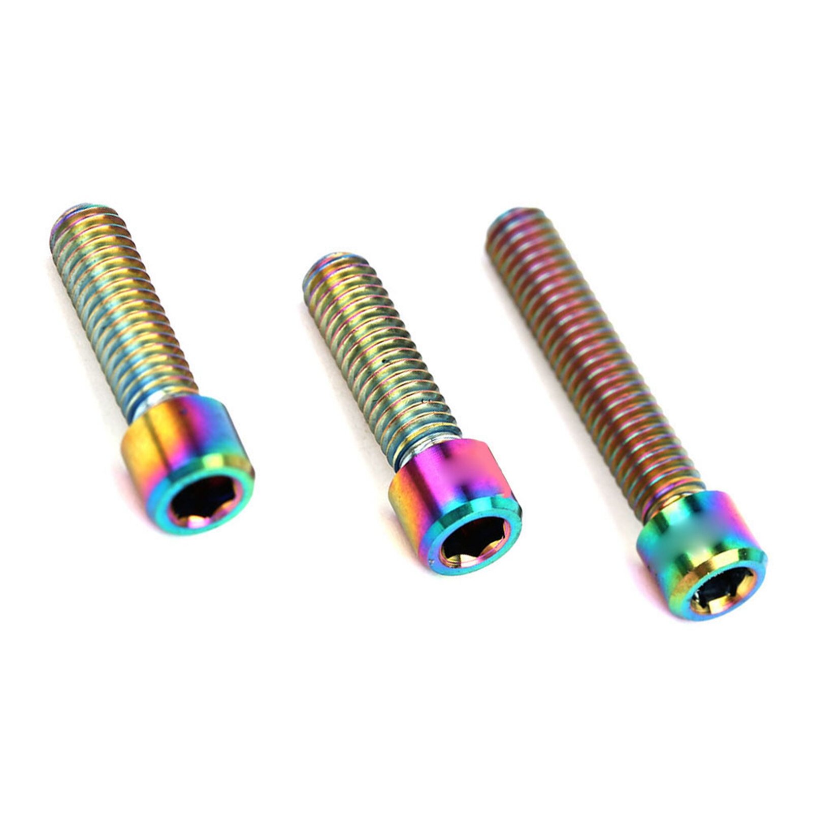 Комплект из 3 болтов и винтов для рулевой колонки, руля и задней панели из титанового сплава для шоссейного велосипеда.