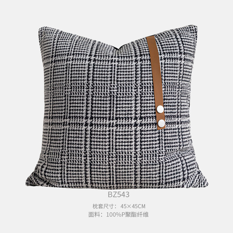 Итальянский стиль легкой роскоши, модель номера отеля, мягкая мебель, комплект постельного белья, черно-белый кофейный многочастный набор, дорожка для кровати, наволочка, декор для виллы