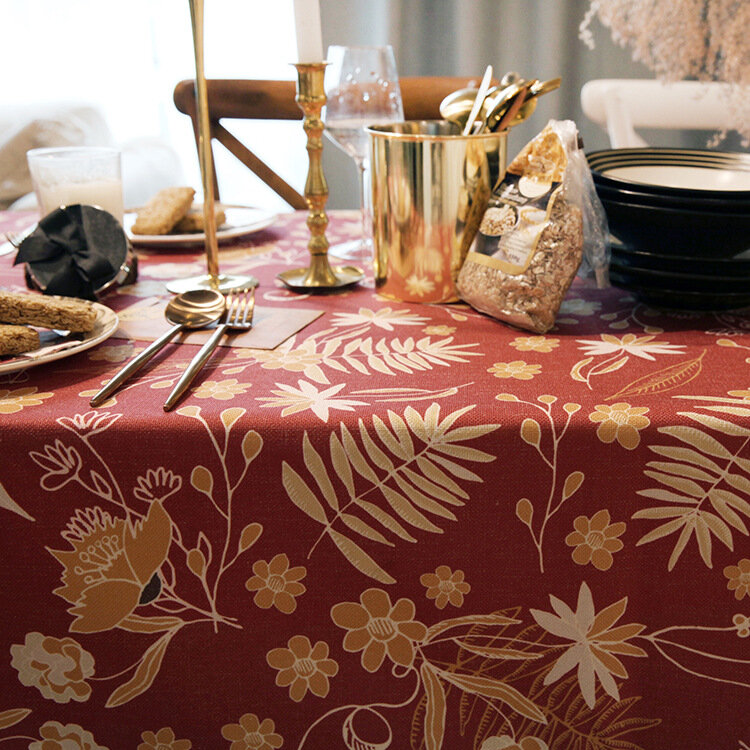 Ткань для обеденного стола, кофейного стола, мастерская живопись, цифровая печать, американский французский стиль, легкая роскошь, высококачественная сельская столовая скатерть