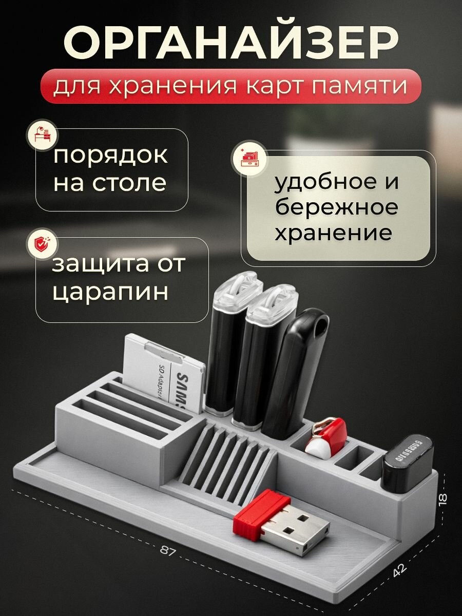 Органайзер для хранения карт памяти