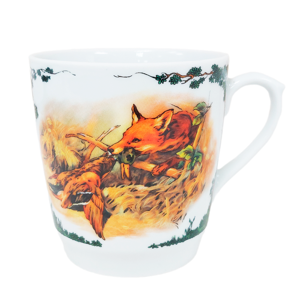 Фарфоровая кружка "Охота", 350мл.