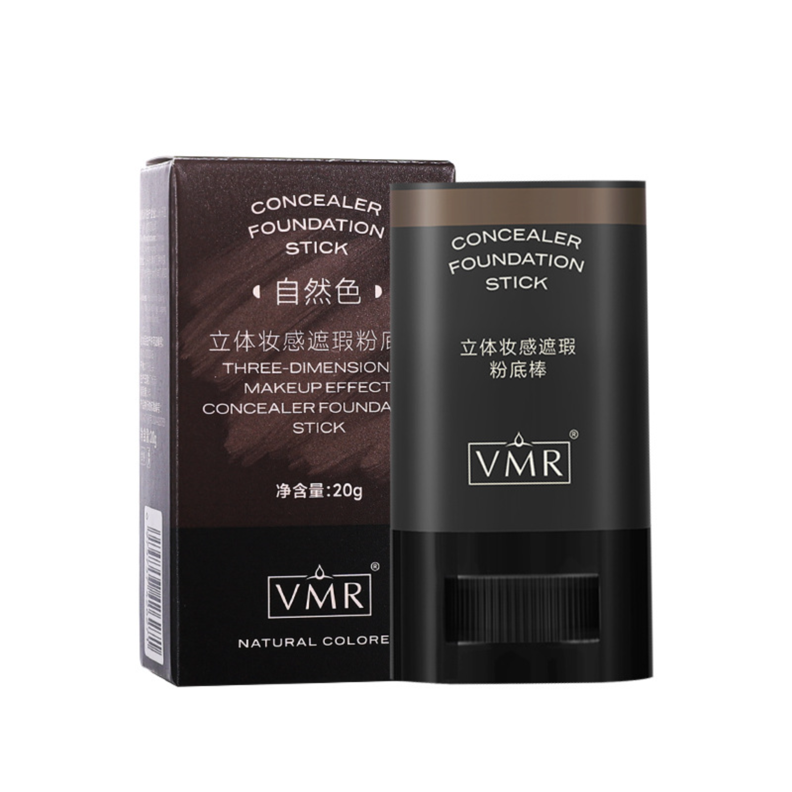 Консилер-фондация в стик, маскирующий пятна и постакне, долговечная, натуральный цвет, 20г, срок годности 3 года