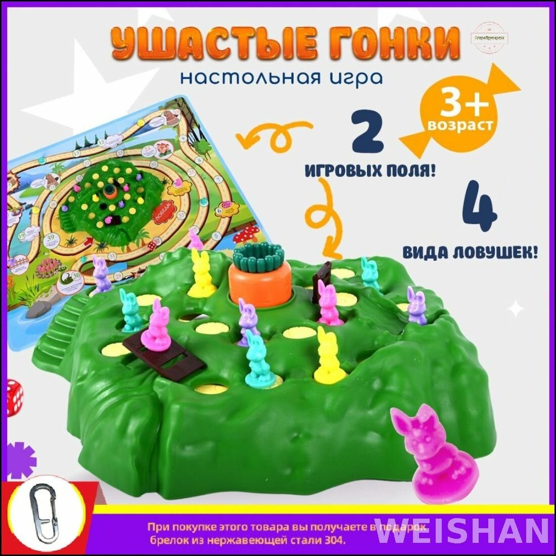 Настольные игры для детей ушастые гонки
