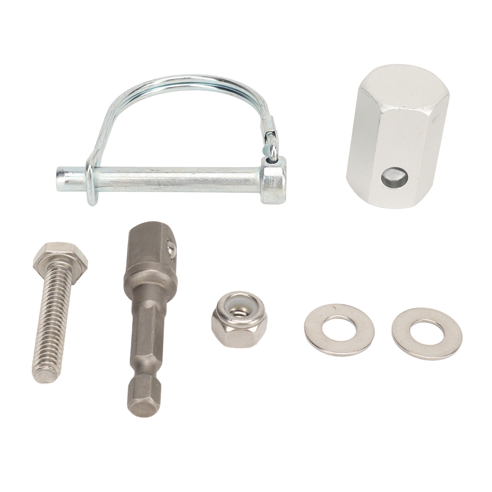 Рукоятка домкрата для прицепа с адаптером для аккумуляторной дрели, алюминиевая подъемная ручка с валом 1/2 дюйма, совместимая с Curt 28921