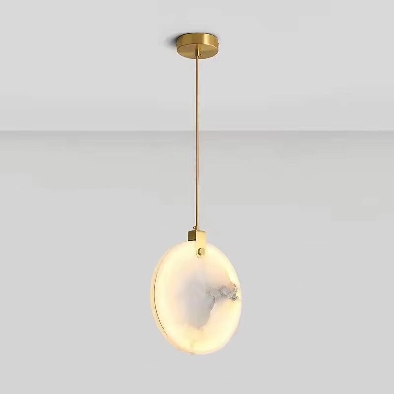 Современная светодиодная люстра из мрамора с уникальной текстурой, подходящая для гостиной, спальни, прикроватной тумбочки, столовой, лестницы, кухни