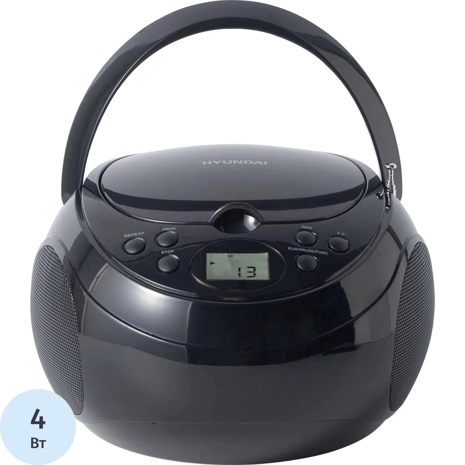 Магнитола Hyundai H-CD3300 черный 4Вт/CD/CDRW/FM(dig)
