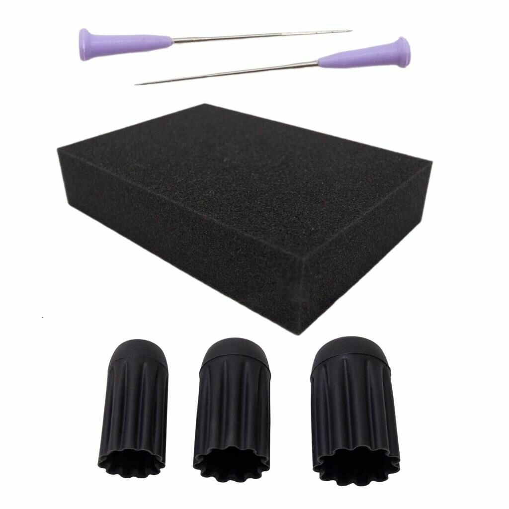 3 шт. Силиконовые наперстки для вязания