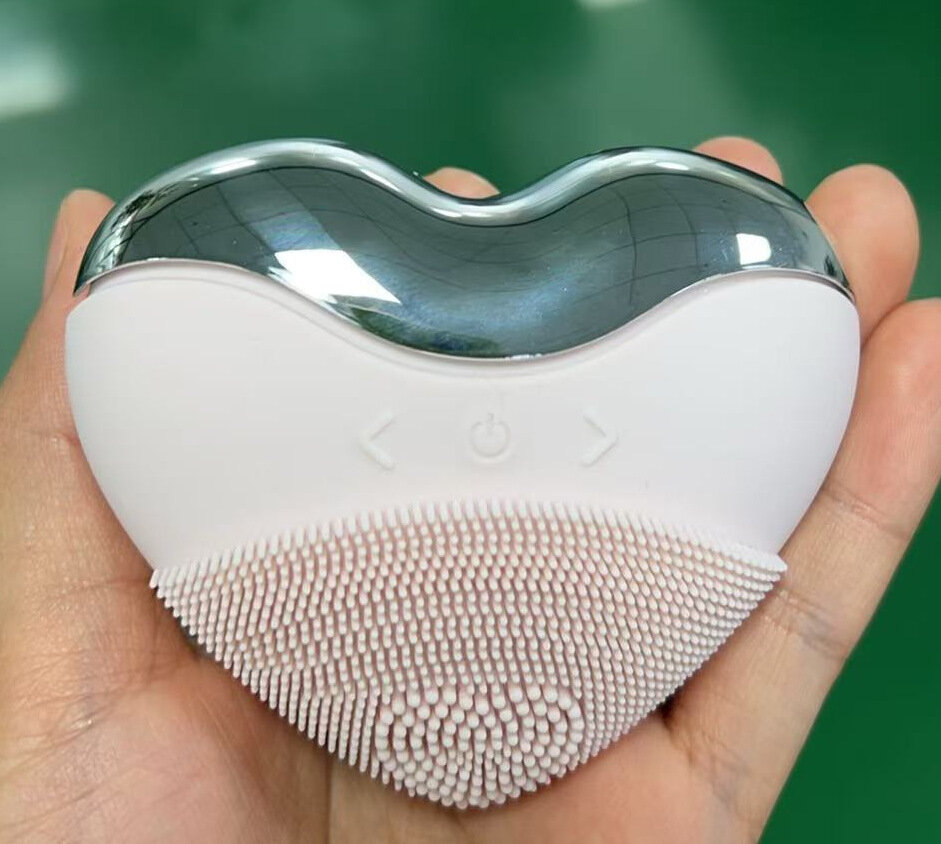 Силиконовое устройство для очищения лица, электрическое устройство для мытья лица, щетка для очистки, интродьюсер пор, вибрационный массажер, косметический инструмент, щетка для очищения лица