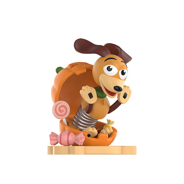 POP MART История игрушек A Wild And Haunting Night, Confirmed-Scared Pumpkin Slinky Dog (Open)
