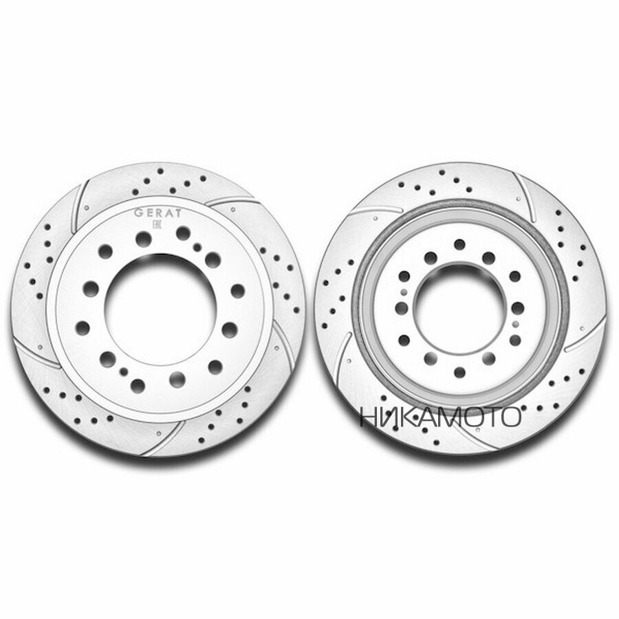 GERAT DSKR024P Диск тормозной LEXUS/TOYOTA GX/4RUNNER/LC PRADO 09- (в упак. 2шт) задн.
