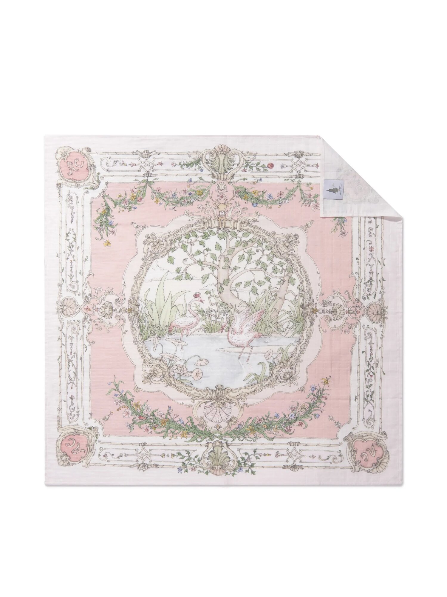 Квадрат с графическим принтом из органического хлопка