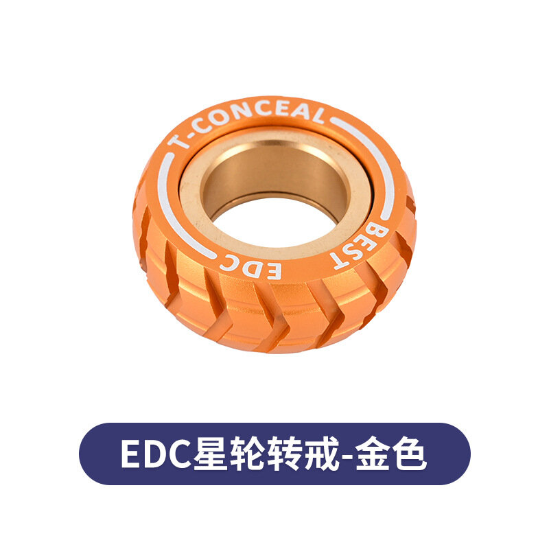Кольцо-спиннер EDC Star Wheel для взрослых, игрушка для снятия стресса, металлическое кольцо, вращающийся спиннер для снятия стресса, артефакт оптом