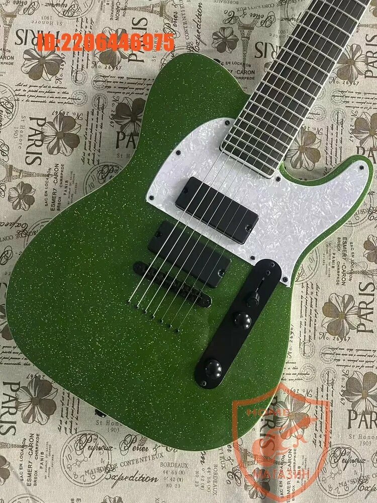 Fende Электрогитара Электрическая гитара Rock Band Star Model в золотом цветочном 7-струнная 39"