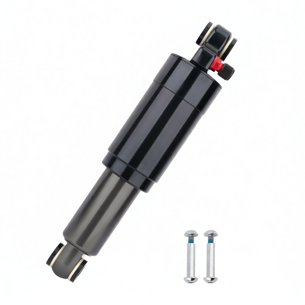 Амортизатор задний пневматический для горных велосипедов, складных велосипедов, самокатов, велосипедов, длина 125/165/190 мм, пневматический регулируемый амортизатор, H5, для горных велосипедов, самокатов, софттейлов, рам с задними амортизаторами, DU