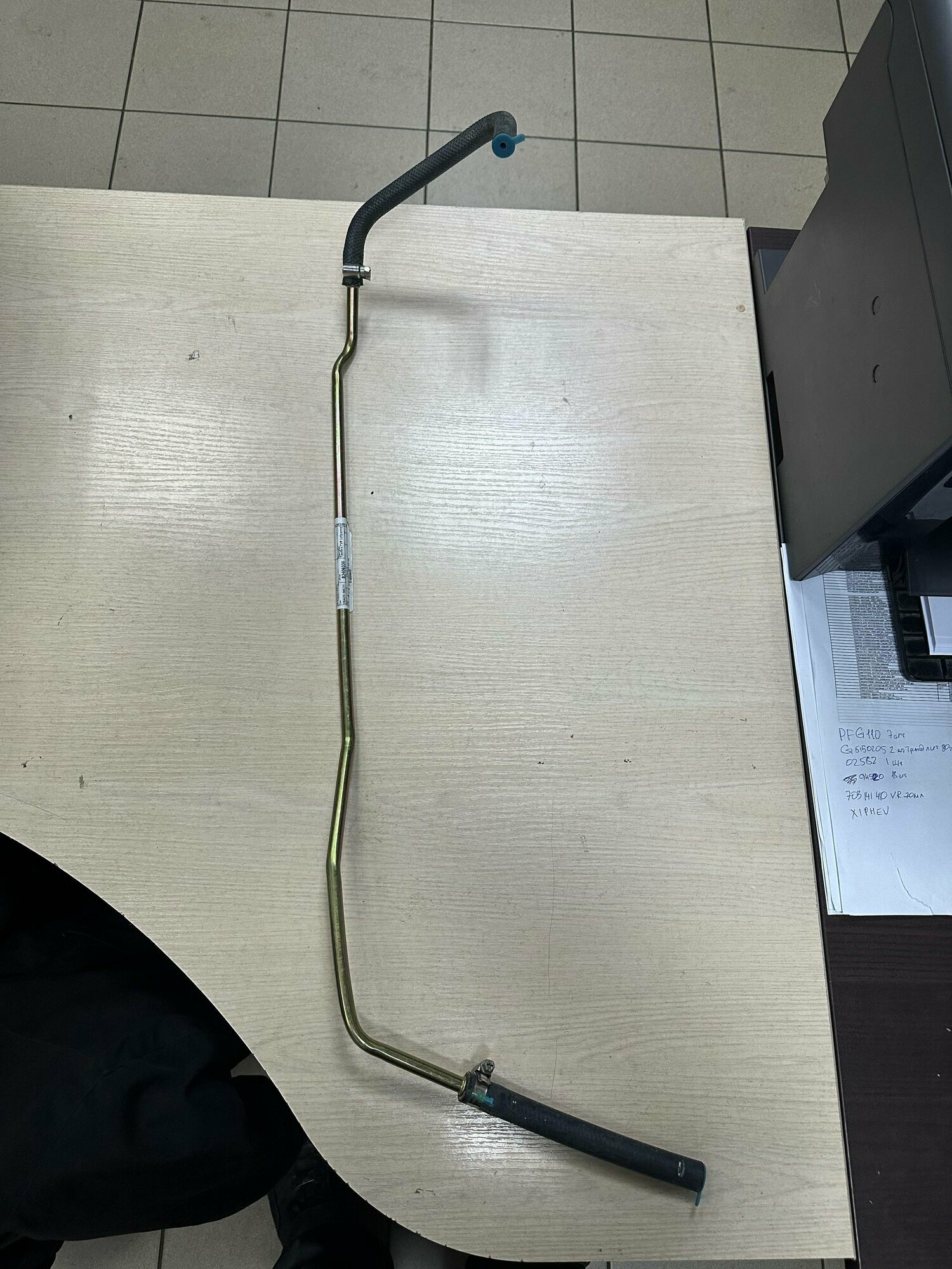 Новая трубка гидроусилителя LIFAN X60, артикул трубки - S3406330