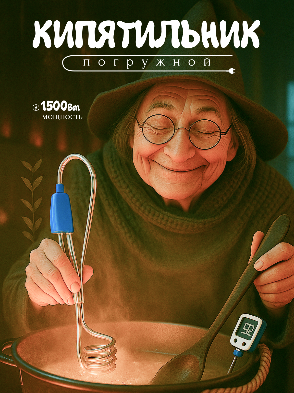 Кипятильник электрический погружной 1500 Вт