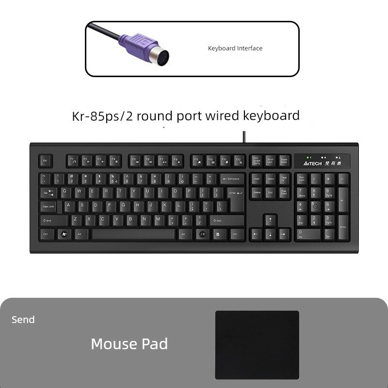 Комплект проводной клавиатуры и мыши Shuangfeiyan KK-5520 для настольного компьютера, офиса, дома, игр, USB-клавиатура