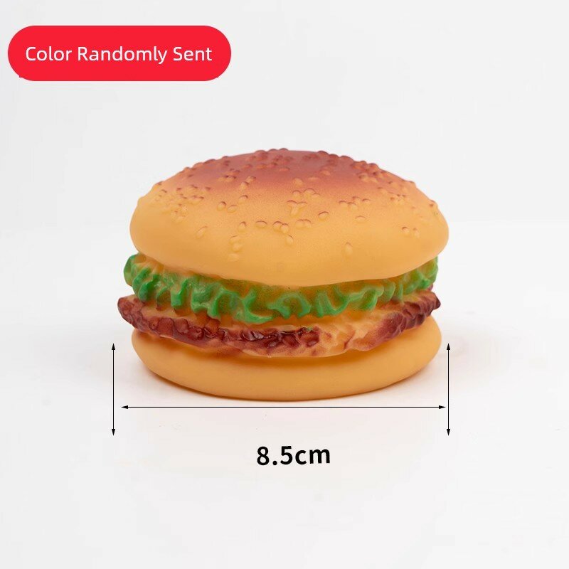 Шляпка-игрушка в форме бургера среднего размера для собак до 18 фунтов - Аксессуар для фотографий для кошек и щенков
