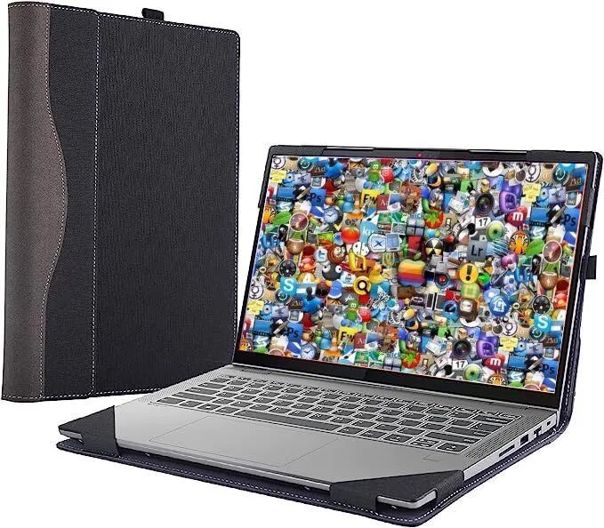 Чехол для ноутбука Hp Probook 440 G8 G9 640 445, Zhan 66 G6 G5 14" для EliteBook 1040 G5 G6 840 G7, серия Съемный чехол для ноутбука Защитная сумка для компьютера.(черный)