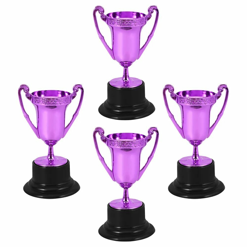 4 Штуки Мини Трофеев, Из Пластика, Для Игр И Праздников