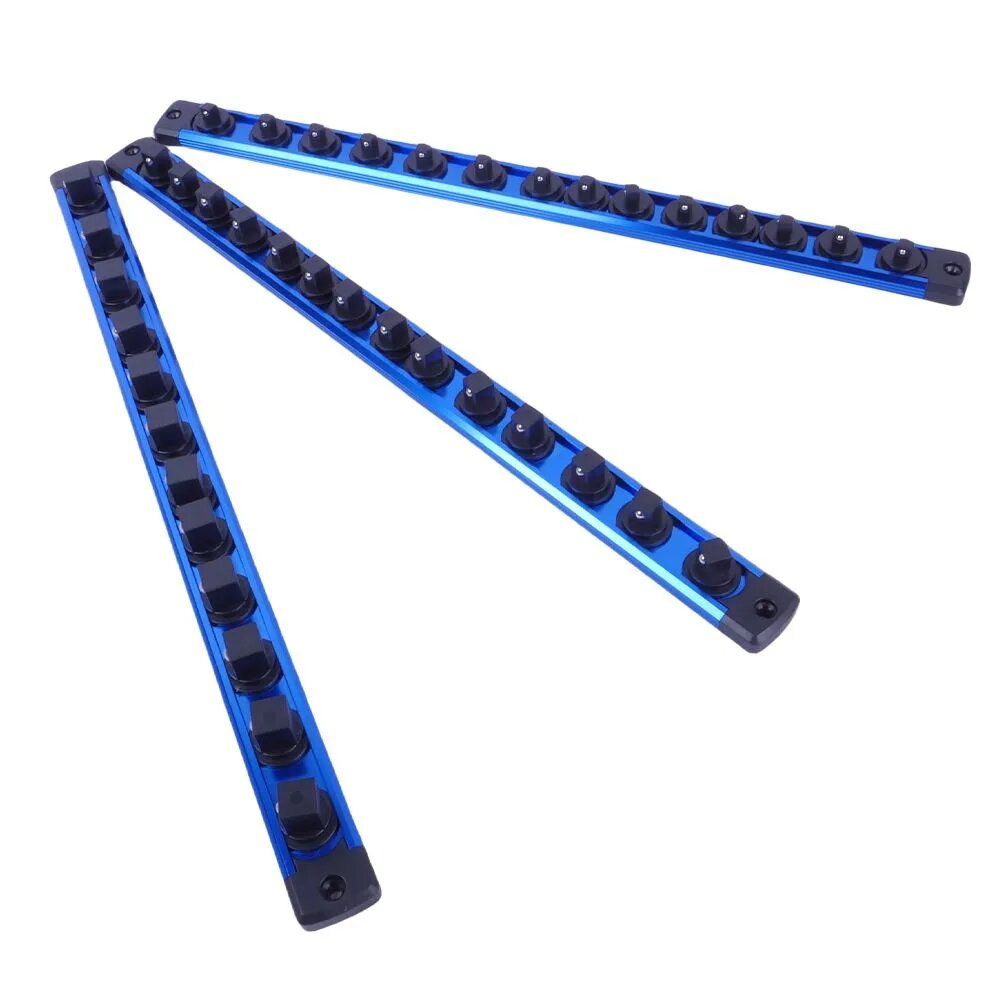 Магнитные организаторы розетки, 1/2in, 3/8in, 1/4in Drive SAE Socket Rail Holder, 3шт, VT20015D