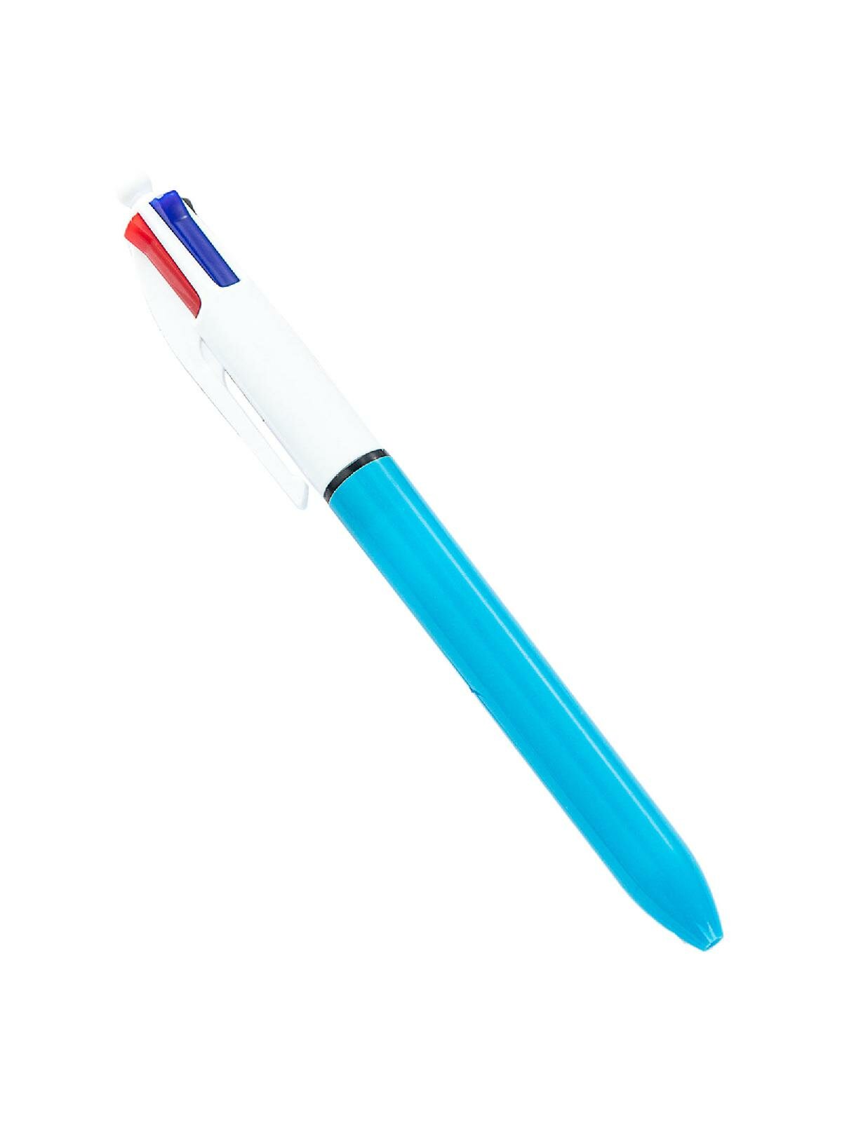 Разноцветные ручки 4-в-1 Выдвижные шариковые ручки Шариковые ручки-челноки