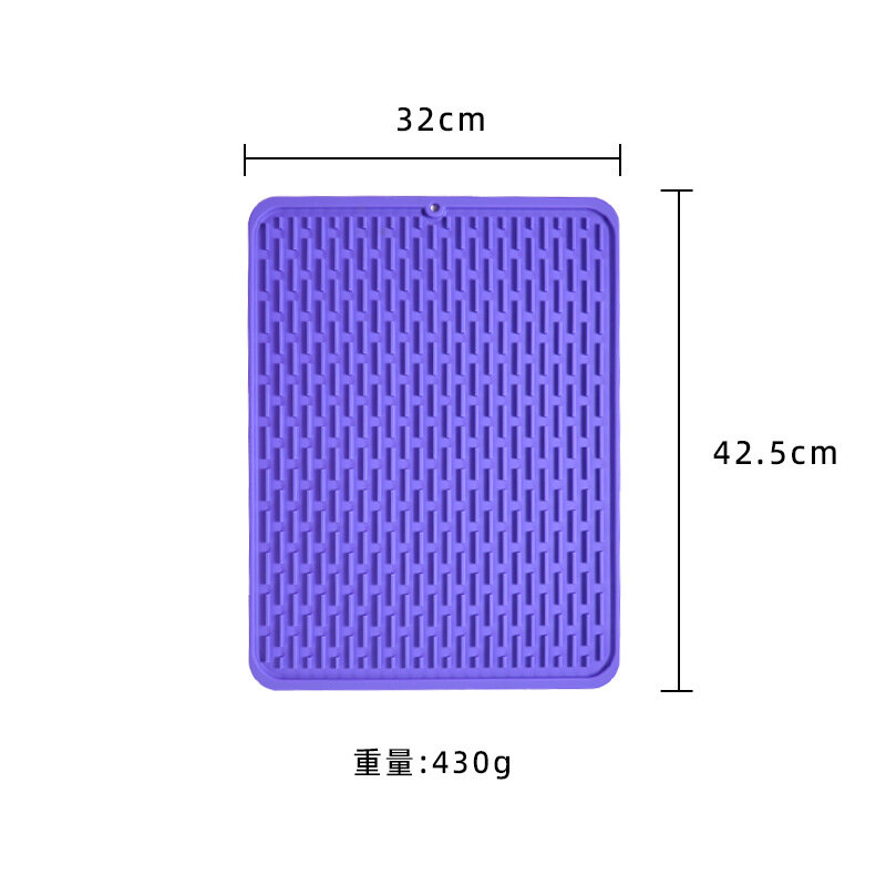 Квадратный силиконовый коврик для кухни, защита столешницы, антиожоговый, теплоизоляционный коврик, для сушки посуды, антигрязевой силиконовый дренажный коврик