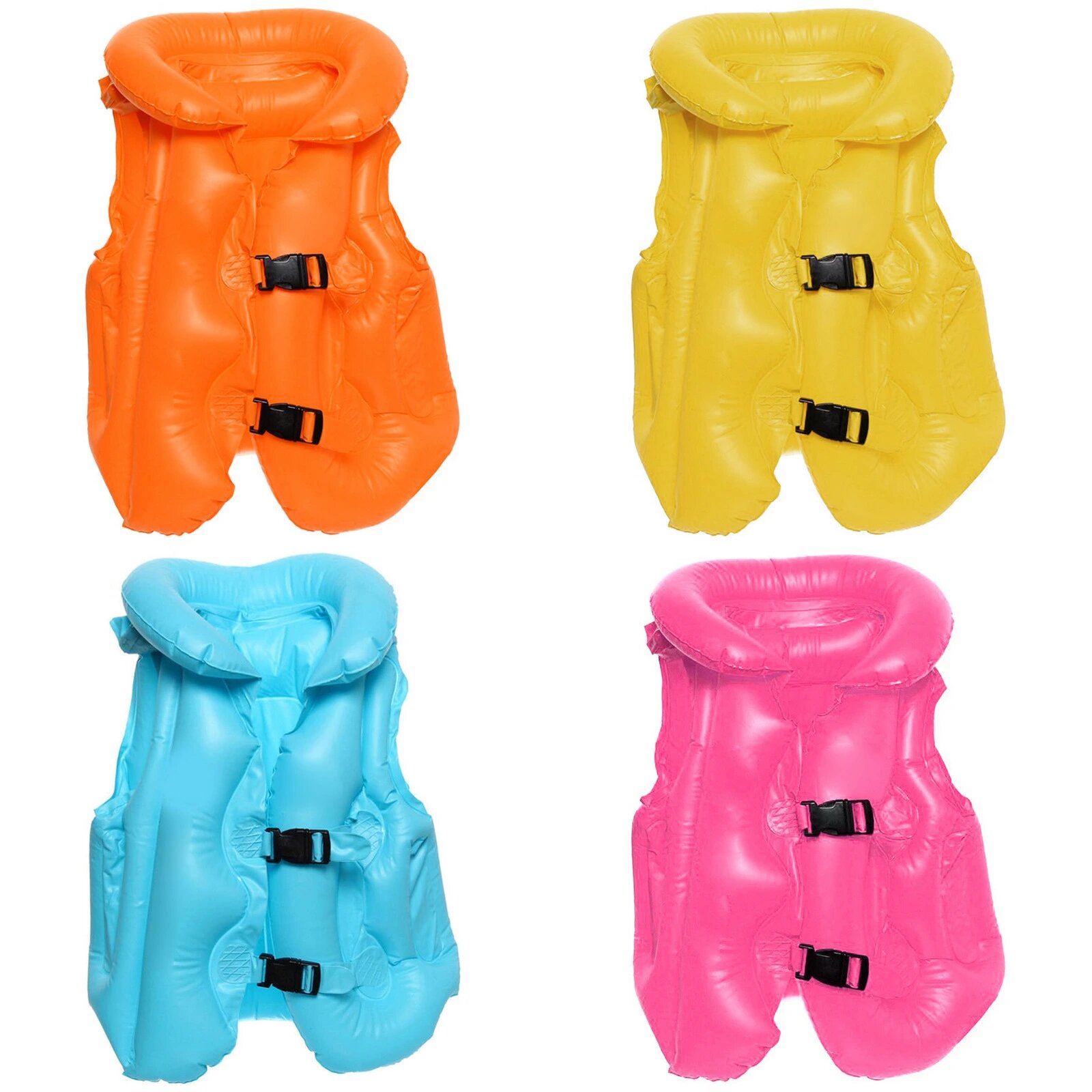 Жилет надувной тренировочный для плавания, размер XL (9-12 лет), цвета в ассортименте, ПВХ