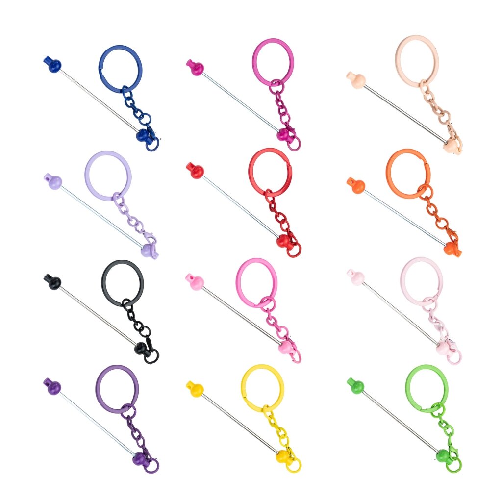 12 цветов, подвеска-брелок из бисера "сделай сам"