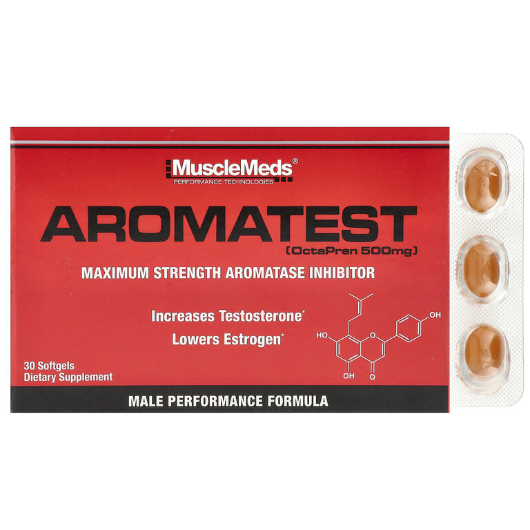 MuscleMeds Aromatest, 500 мг, 30 капсул