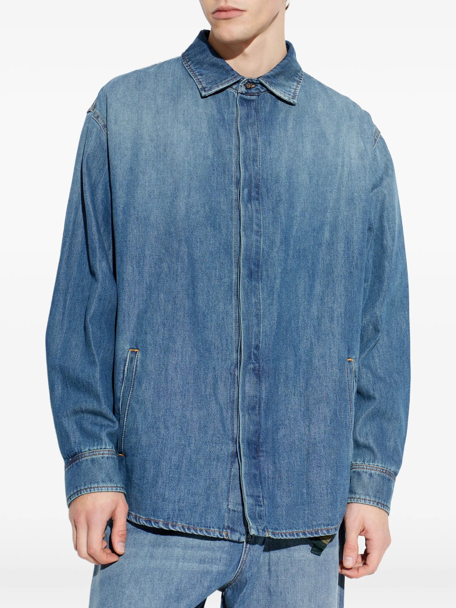 Рубашка DARKPARK Cotton shirt, размер M, синий — фото 1