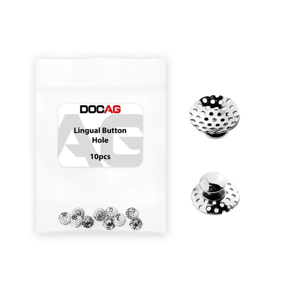 DOCAG Лингвальные кнопки для брекетов 10 шт. Bondable Round Hole
