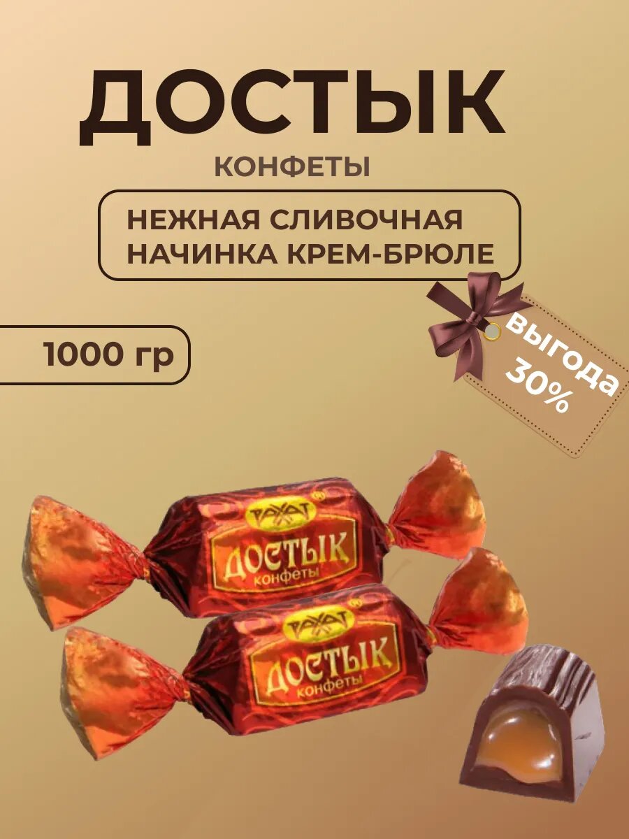 Конфеты шоколадные набор "Достык" от фабрики Рахат, без ГМО 1 кг