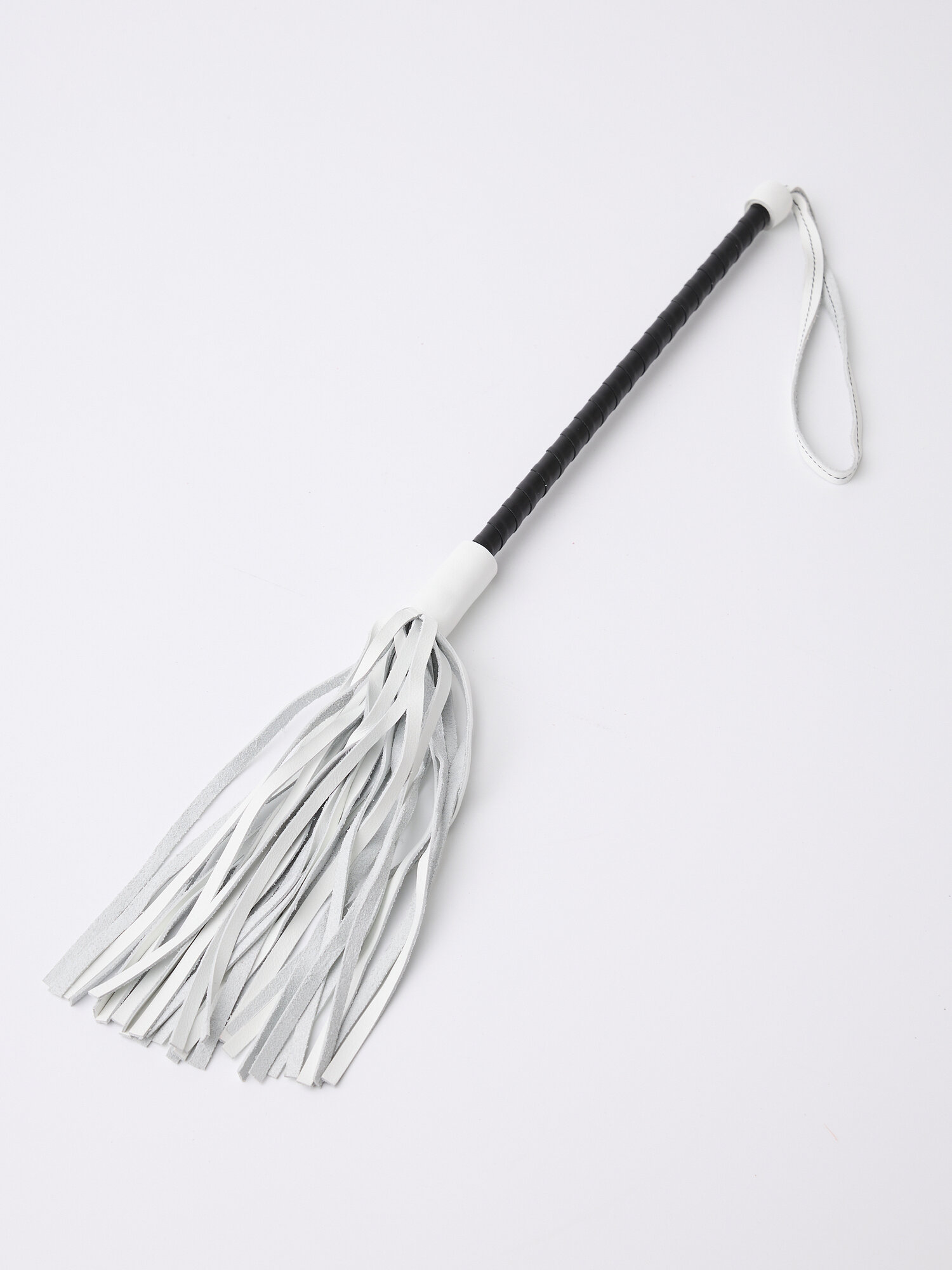 Плеть эротическая Fire Horse 006-007к, флогер черный бдсм стэк-кнут