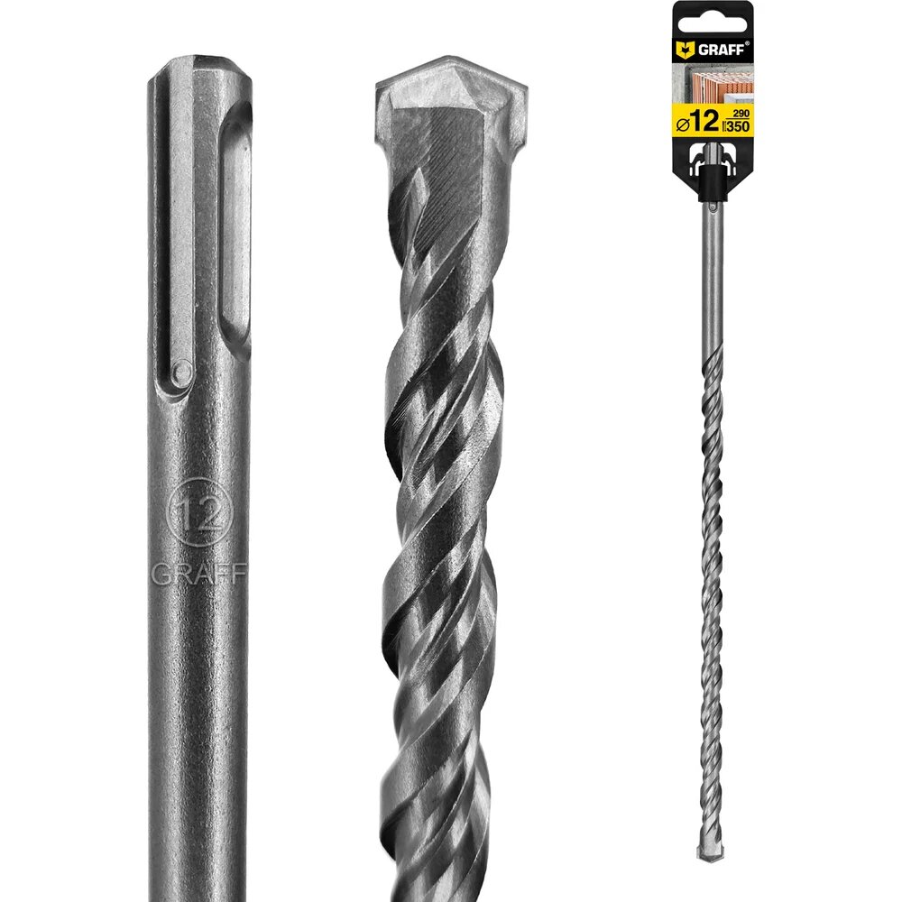 Сверло по бетону GRAFF 12х290х350 SDS-plus 6212350