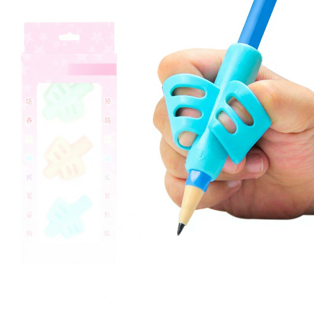 3pcs Карандашные захваты из силикона для двух пальцев Pen Holder эргономическое средство для письма инструмент коррекции осанки для детей дошкольников Цвет: Зеленый + Оранжевый + Синий Материал: Силикон Размер упаковки: 21.8 * 8.5 * 2.4см Вес упаковки: