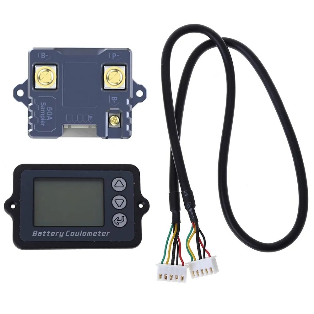 Высокопроизводительный тестер аккумулятор ЖК-дисплей DC8-80V 50A Coulometer TK15
