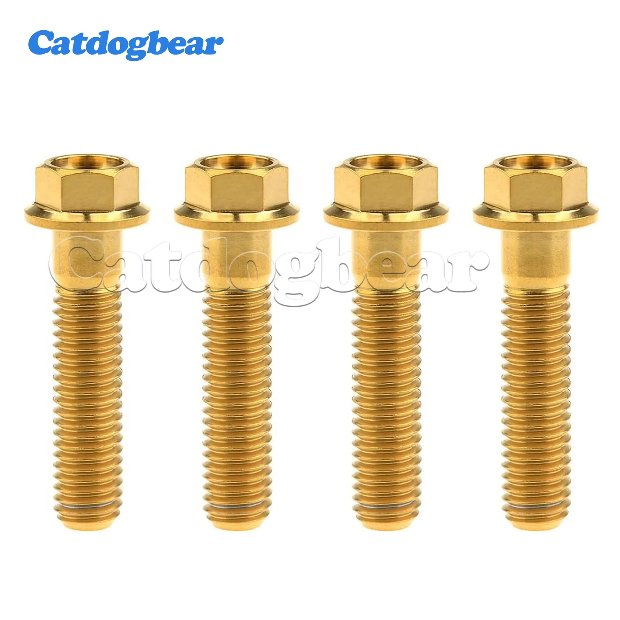 Catdogbear титановые болты M8X15 4 шт. Gold, 25mm