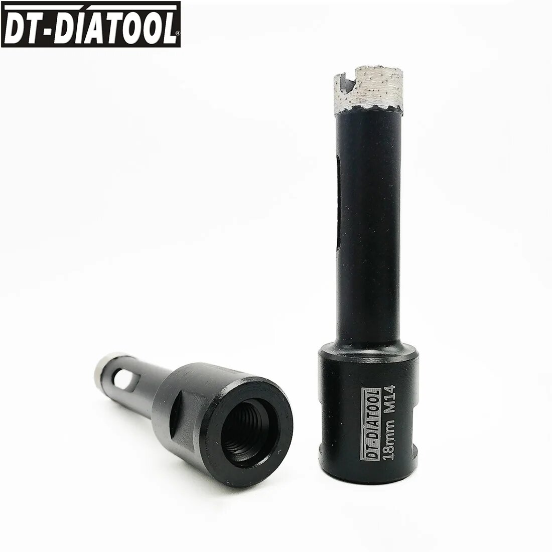 DT-DIATOOL 2 шт. M14 диаметр 18 мм лазерная сварка алмазные сверла для сухого сверления Твердые Гранитные Мраморные сверла для камня бетона пила для отверстий