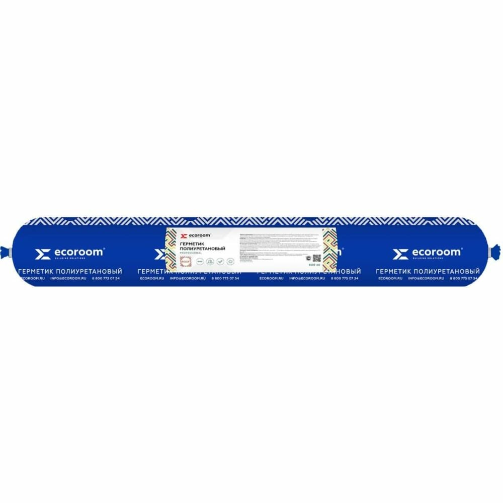 Полиуретановый герметик для кровли ECOROOM PU ROOF, серый, 600 мл