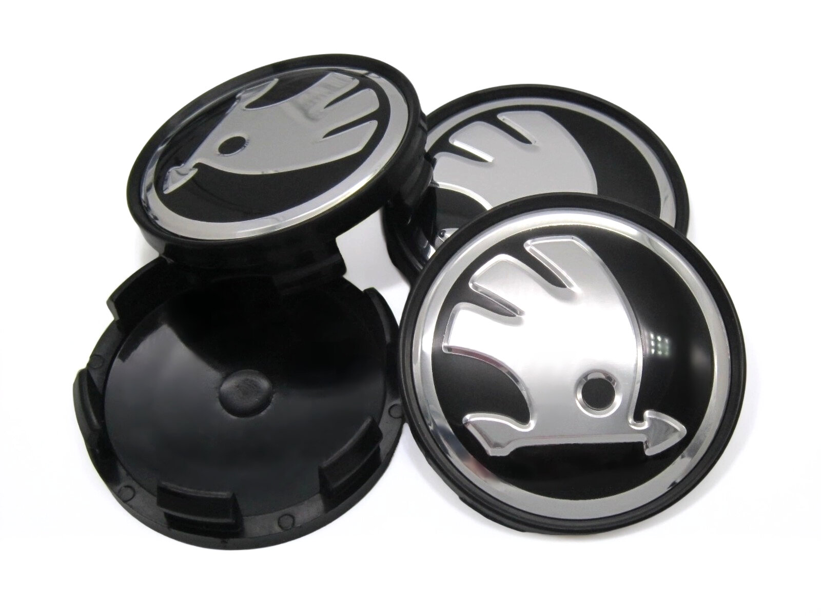 Колпачки, заглушки на литые диски Шкода 59/56/10 мм, комплект 4 шт.