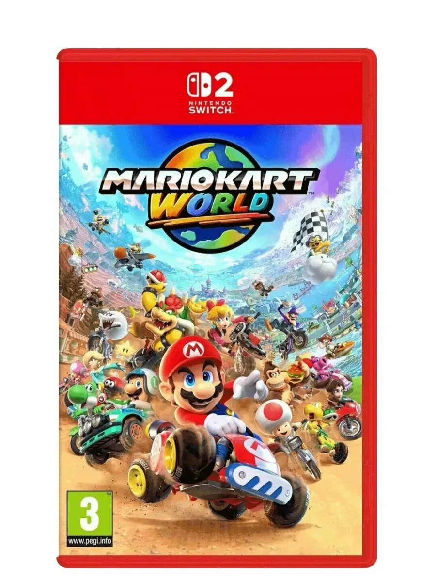 Игра Nintendo "Mario Kart World", для Nintendo Switch, мультиплеер, одиночный, 2025 г