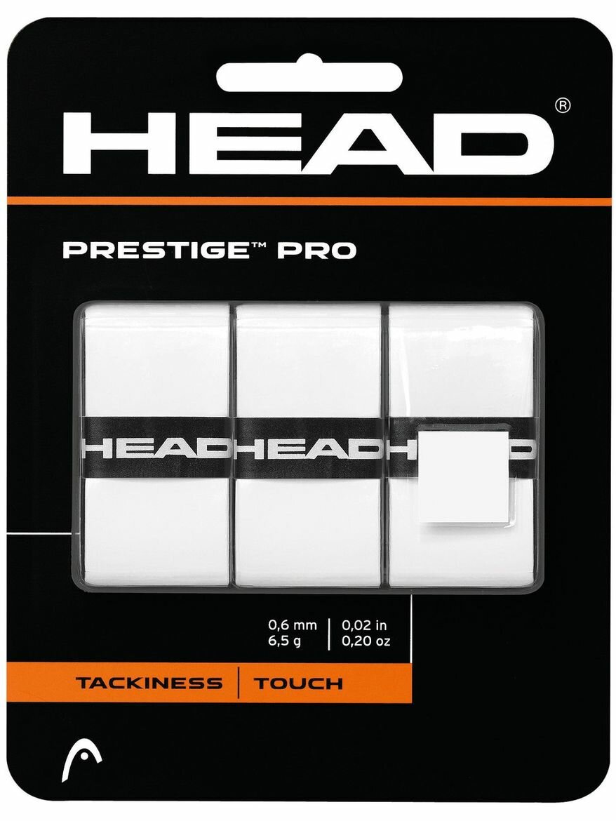 Овергрипы Head Prestige Pro Overwrap WH Унисекс Полимерные материалы; синтетические материалы