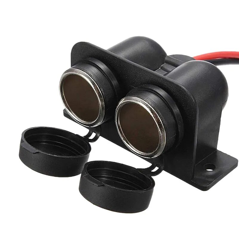 Гнездо прикуривателя 12 В, Водонепроницаемая двойная розетка с проводом