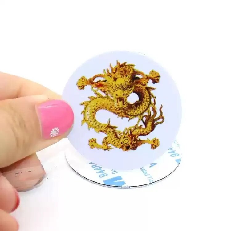 Ключ для домофона T5577 метка наклейка 40 мм на мобильный телефон (1шт) RFID 125kHz EM-Marin - перезаписываемая заготовка из ПВХ для копирования бесконтактных брелков и карт .