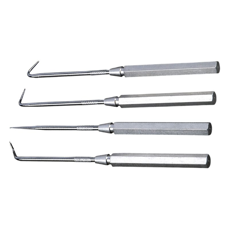 Комплект Крючков Для Технического обслуживания Автомобилей Из 4 частей С Эргономичной Рукояткой Для Электроники И Аксессуаров Для ремонта автомобилей