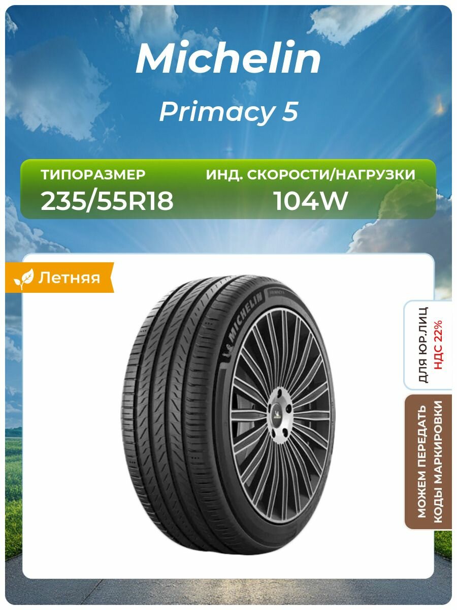 Шина Michelin Primacy 5