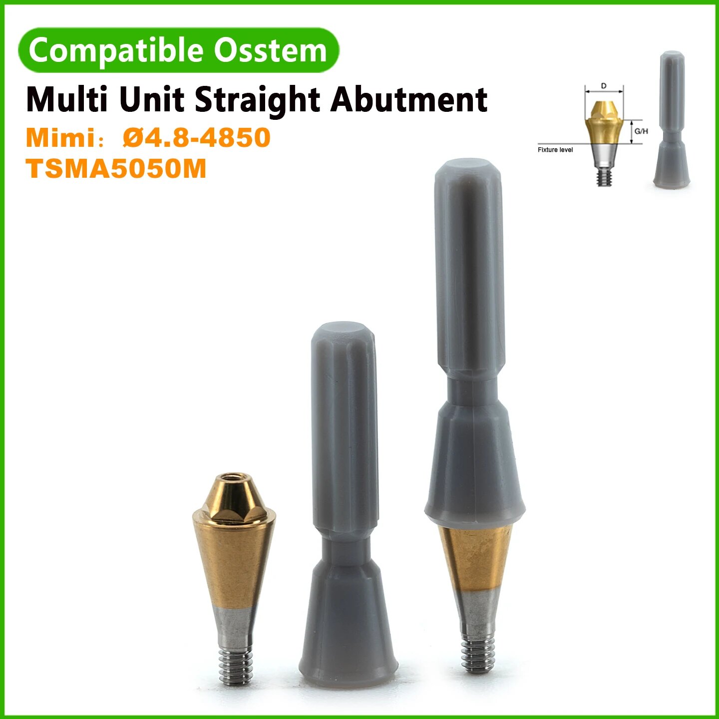 Мультиблок Osstem, титановый сплав, класс 5 TSMA5050