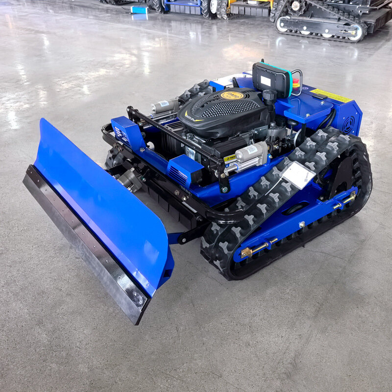 Газонокосилка-измельчитель газонной травы на гусеничном ходу 550, бензиновая, с дистанционным управлением, для парков и ландшафтного дизайна.